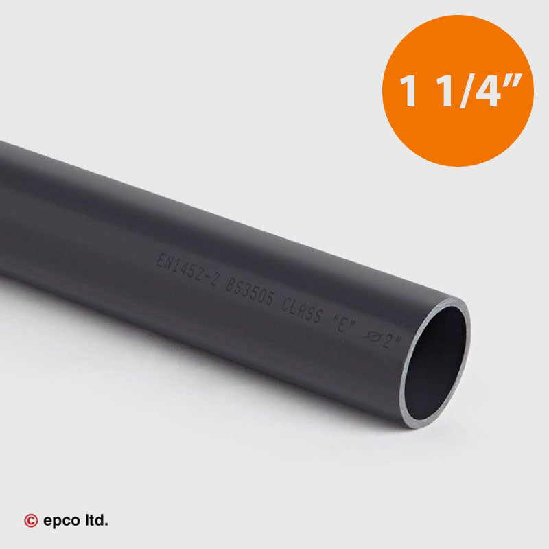1 1/4" U-PVC Class E Pipe (Per M)