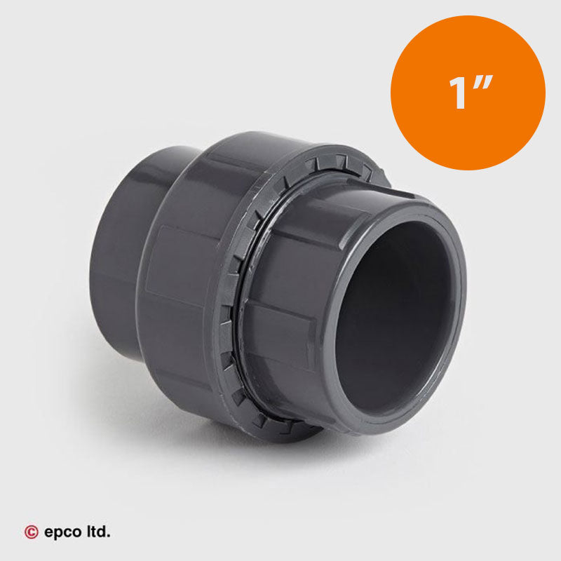 1" U-PVC Plain Union