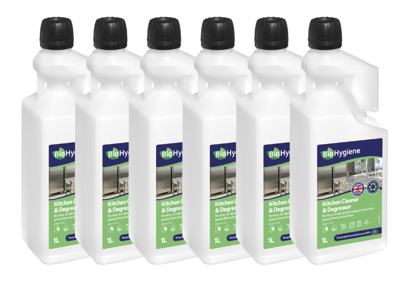 BioHygiene Kitchen Cleaner & Degreaser (6 x 1L Concentrate)