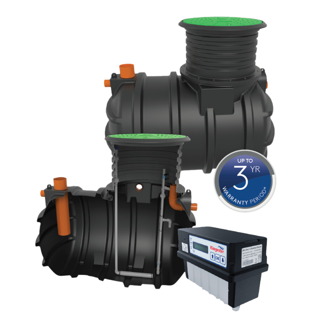 Klargester BioTec+ 3 Sewage Treatment System (up to 9 Person)